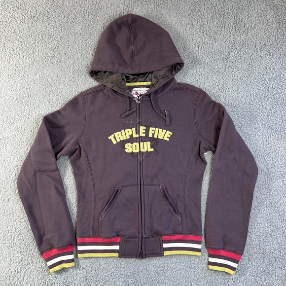 Triple Five Soul | Tops | Triple Five Soul Zip Hoodie Jacket Y2k ...